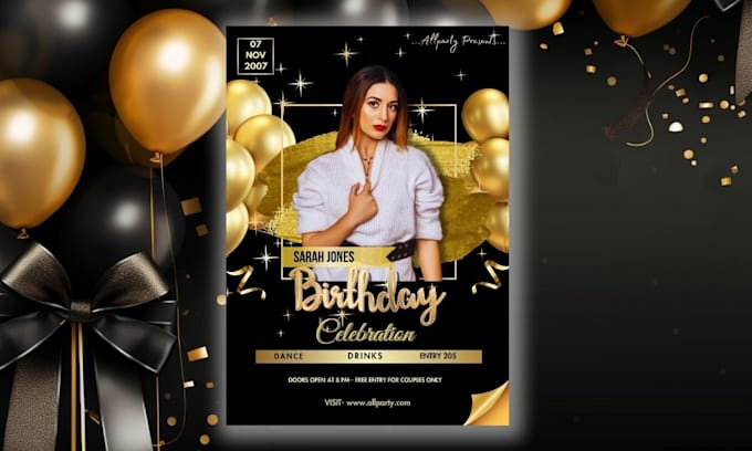 Design creative birthday flyers by Amanrajhembrom1 | Fiverr