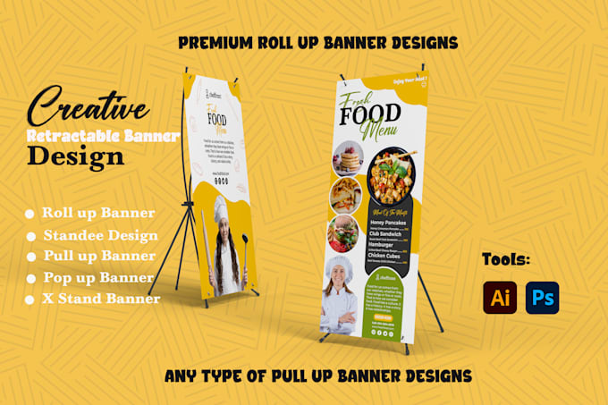 Design standee, retractable, roll up, pull up, and x stands by ...