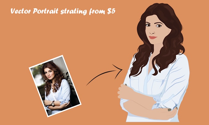 Create digital vector portrait from your photo by Twinkle30design | Fiverr
