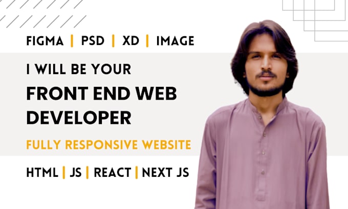 Be your front end web developer or do frontend web development in next js by Vikramtejani | Fiverr