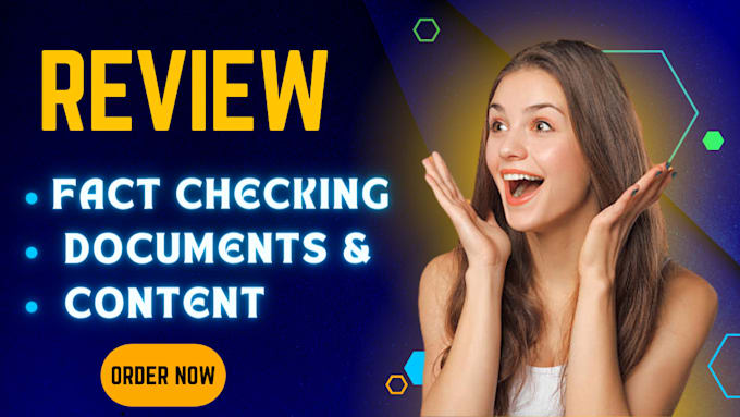 Fact checking your article, report or web content by Essahil | Fiverr