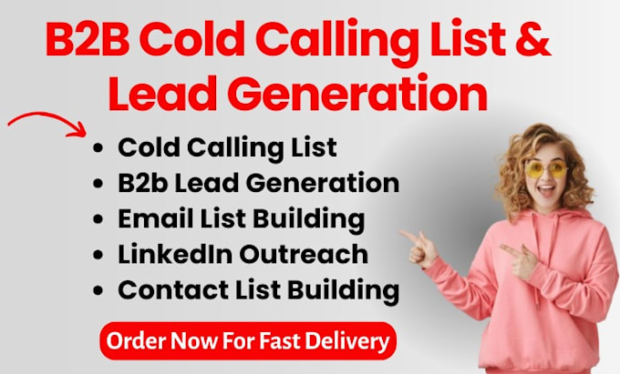 Do lead generation cold calling list business leads and linkedin ...