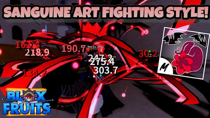 Get your sanguine art in roblox blox fruits by Skellyrblx | Fiverr