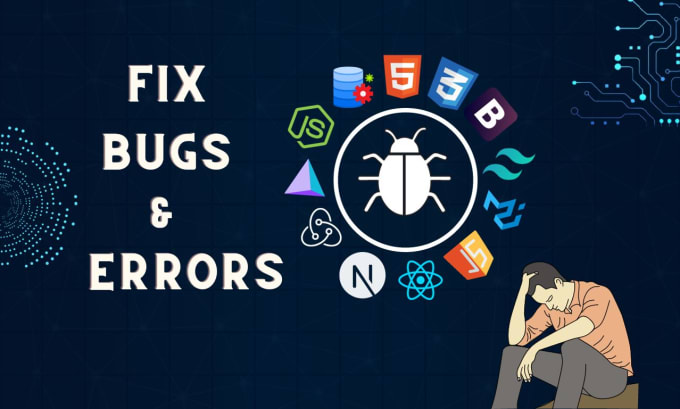 Fix bugs, issues, errors on your react, next js website Fix bugs, issues, errors on your react, next js website