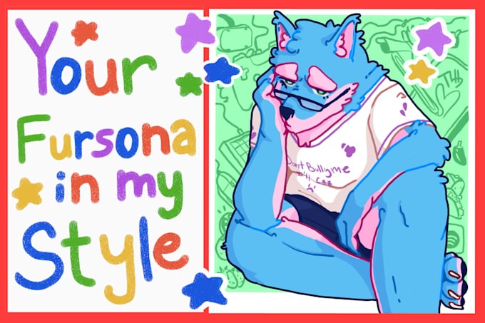 Draw your fursona in my style, nsfw welcome by Logansdesign | Fiverr