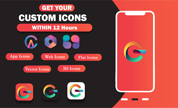 Design custom icon for app and website by Topexpert71 | Fiverr