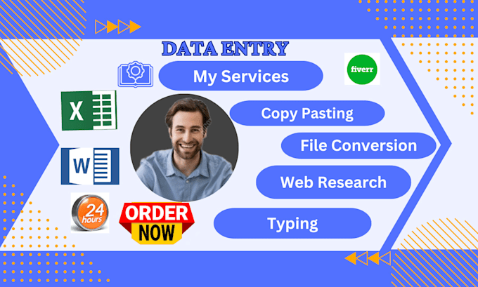 Do expert data entry, pdf to word, excel, and web research tasks by ...
