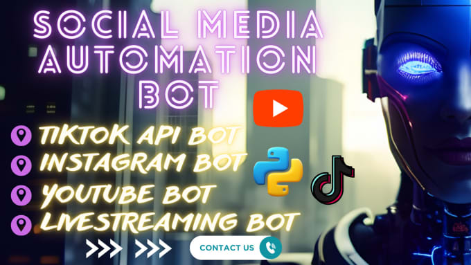 Create tiktok bot, twitch bot, kick bot, youtube livestream bot, using ... Create tiktok bot, twitch bot, kick bot, youtube livestream bot, using ...