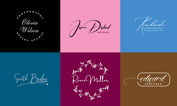 Design handwritten scripted signature cursive logo by Dreamfellow | Fiverr