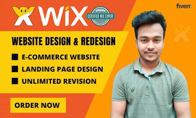 Design wix website landing page wix editor x wix studio redesign ecommerce store by Jaker_dev ...