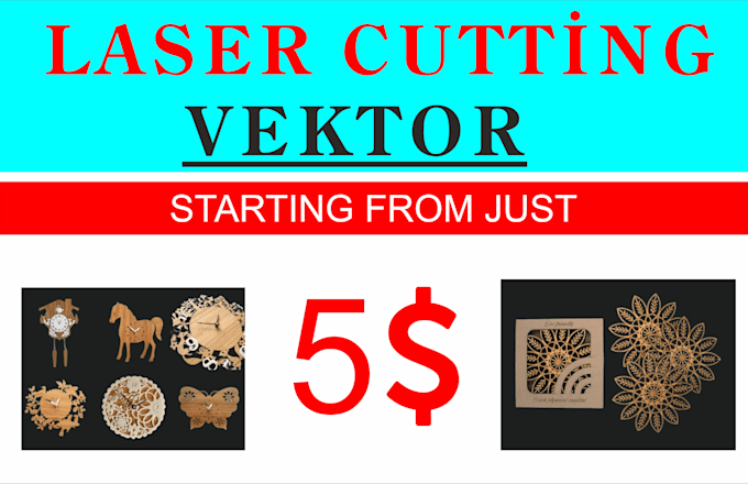 Draw a special vector file for laser cutting by Mevlutt_ | Fiverr