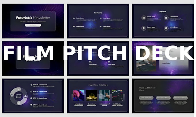 Create a dazzling pitch deck for your film project, tv series, or screenplay by Lina_wryter | Fiverr