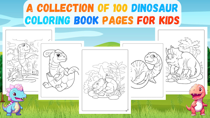dinosaur coloring book pages free