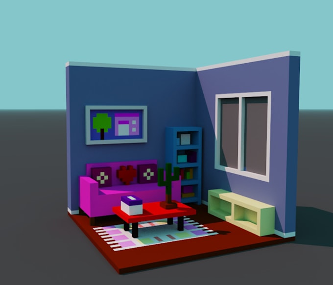 Create custom voxel characters and objects by Aleenaamjad | Fiverr