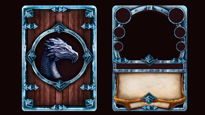 Design custom card template for your card game, board game, tcg card by ...