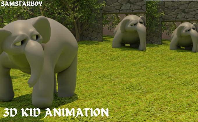 Give you an amazing 3d animation video, kids animation, nursery rhymes ...