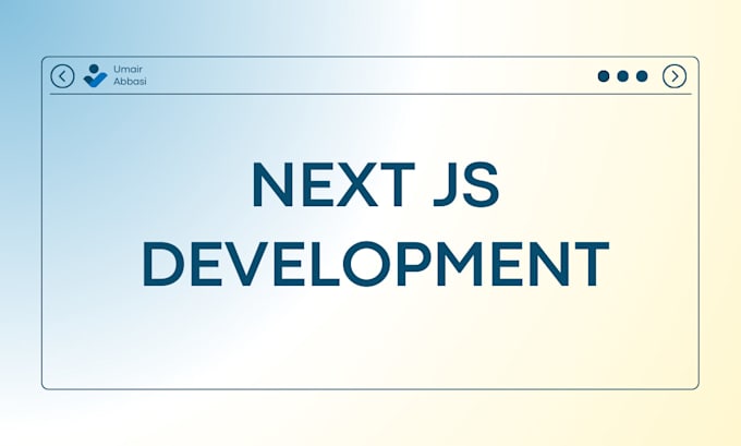 Build your nextjs web application by Umairabbasi925 | Fiverr