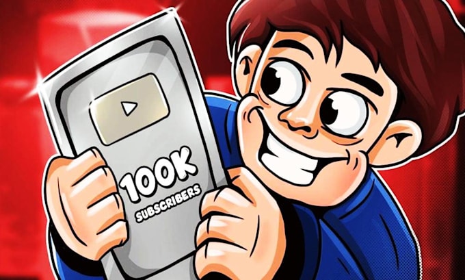 Design attractive cartoon youtube thumbnail within 2 hours by Fawad ...