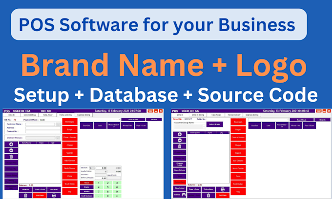 Design bug free pos software for restaurants with brand logo by ...