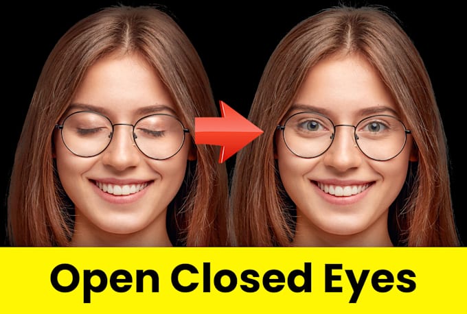 Open closed eyes with adobe photoshop by Dhanushika_ | Fiverr