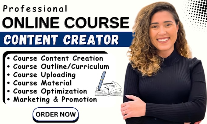 Create online course content course curriculum coaching program ...