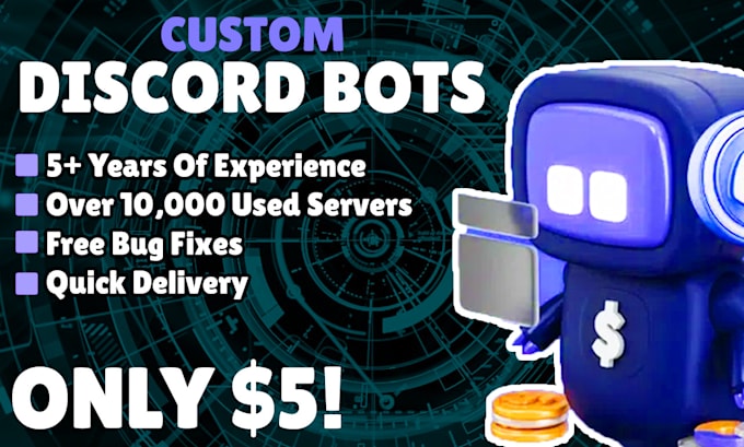 Create a custom discord bot by Jacktheguys | Fiverr