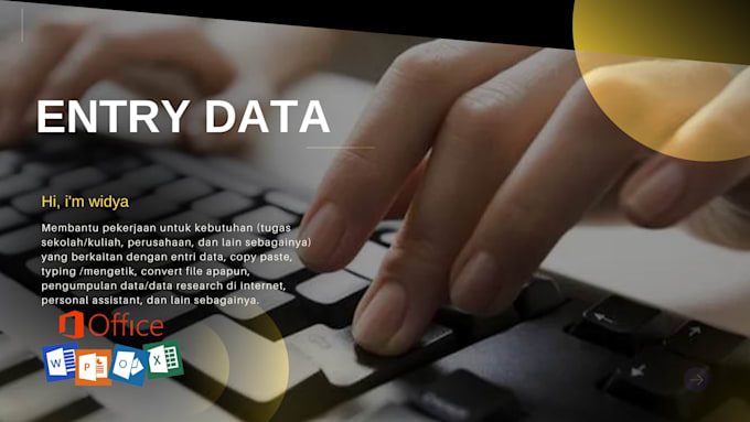 Do data entry and copying work on microsoft office by Widyaw_fiver | Fiverr
