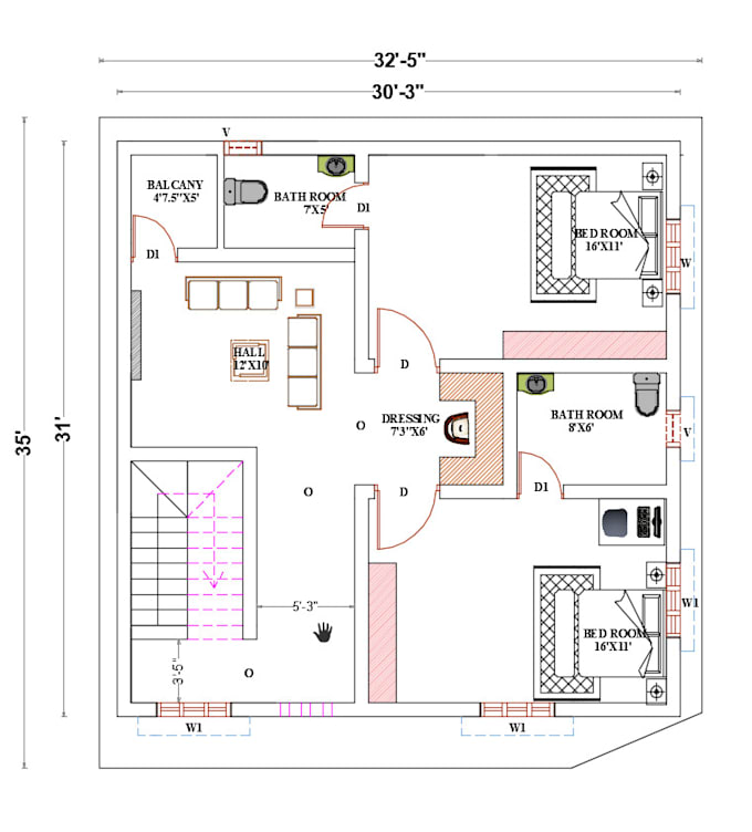 Do structural design rcc building with all details by Ramprabu97 | Fiverr
