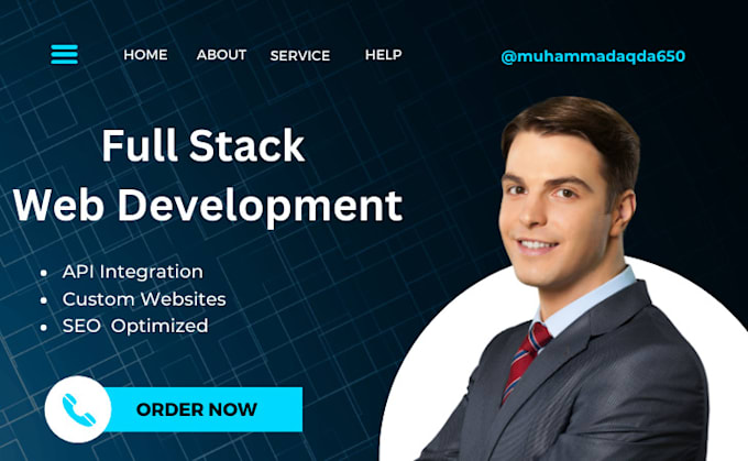 Be your full stack developer by Muhammadaqda650 | Fiverr