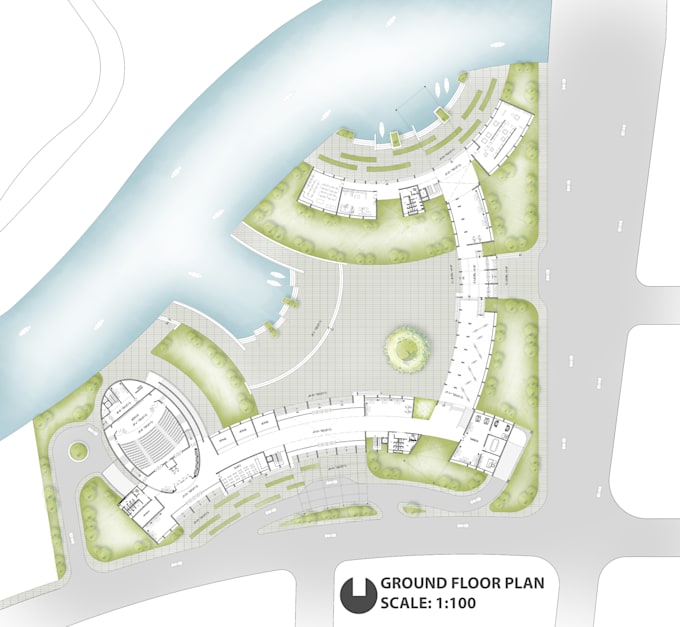 Do render and draw 2d architectural master plan section elevation by ...