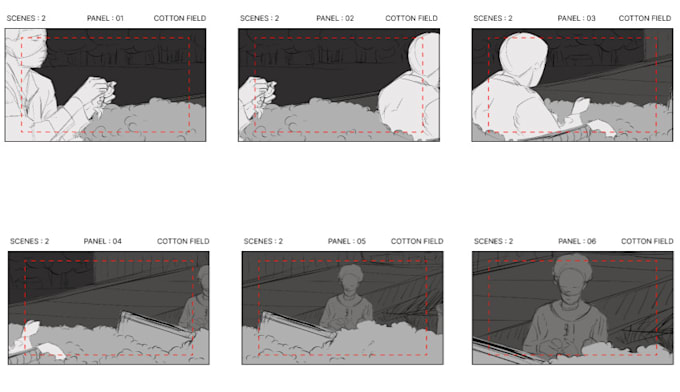 Create professional storyboards for animation by Attig_barouni | Fiverr