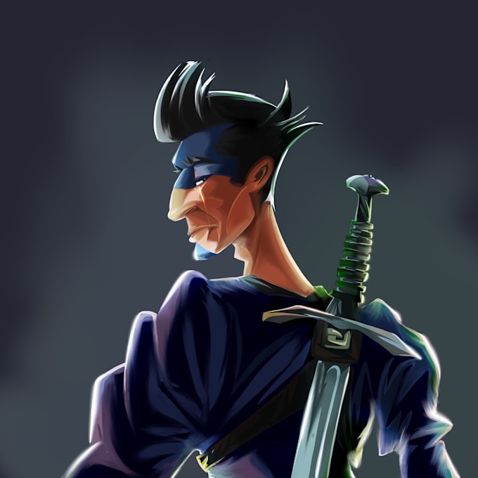 Drawing stylized characters and backgrounds by Gusmerloart | Fiverr