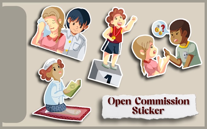 Make a design for the sticker by Livyhyo | Fiverr