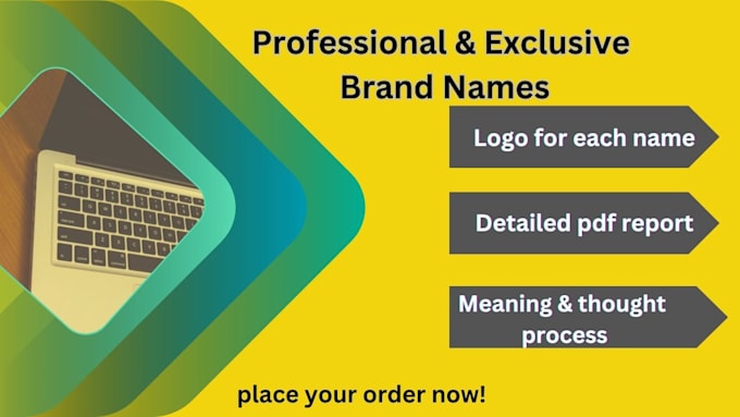 Create professional and exclusive brand names by Miss_shewa | Fiverr