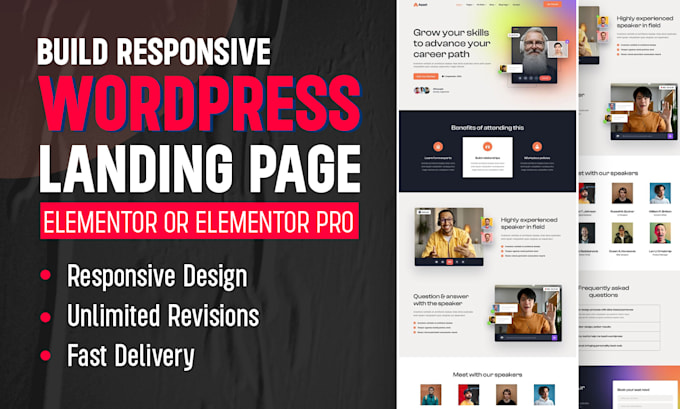Build responsive landing page and redesign wordpress website by Karles ...