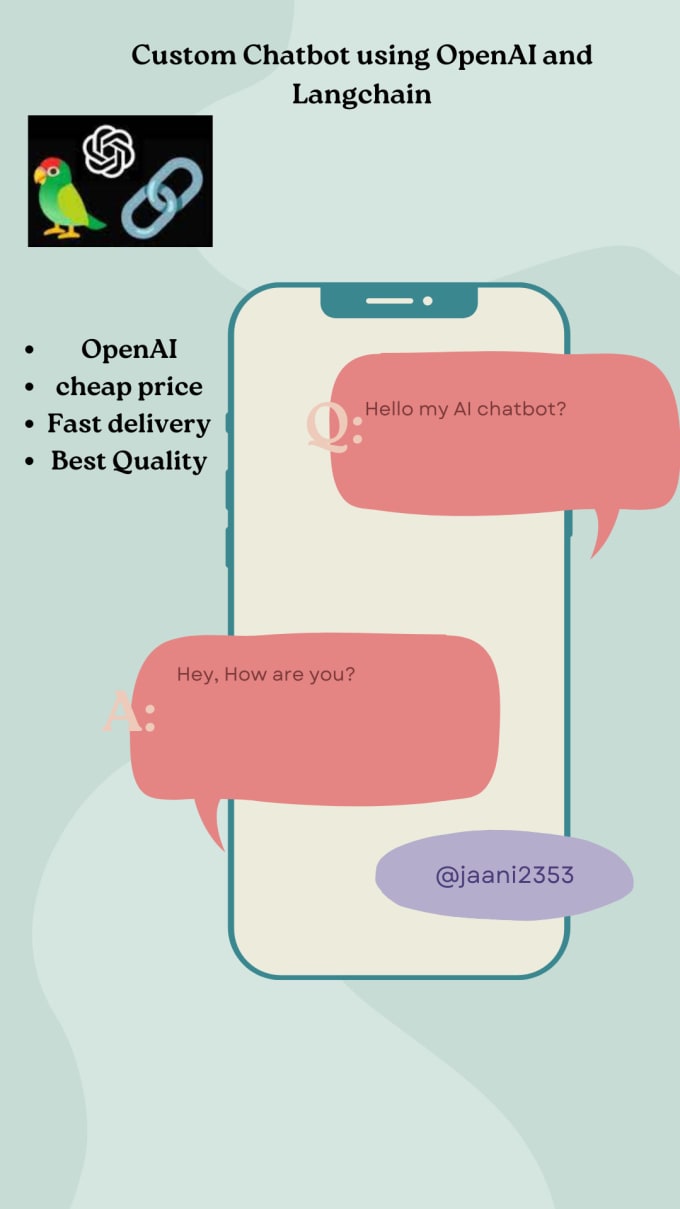 Create cheap custom chatbots using chatgpt and langchain by Jaani2353 ... Create cheap custom chatbots using chatgpt and langchain by Jaani2353 ...