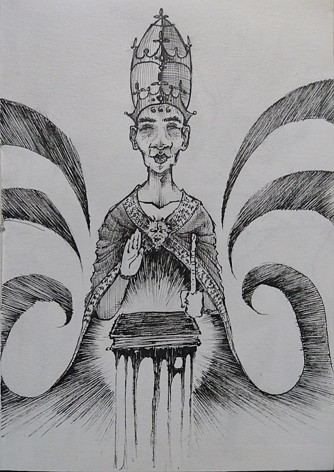 Watercolor, ink, character design by Feliperocha669 | Fiverr