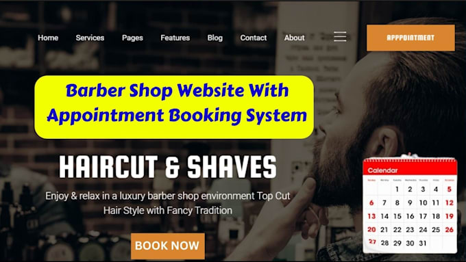 Build barbershop or hair salon appointment booking website by ...