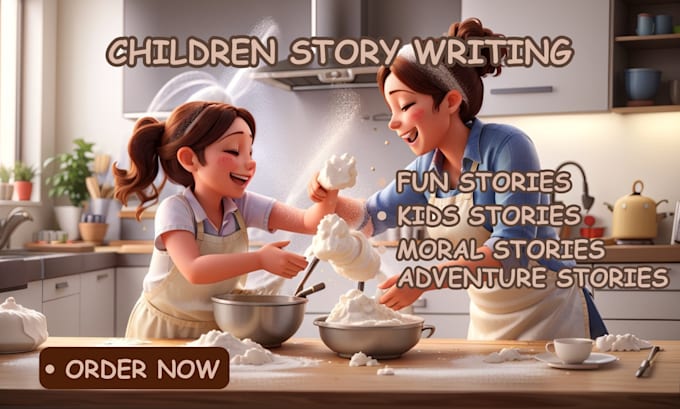 Write children story writing, children book illustration, children ...