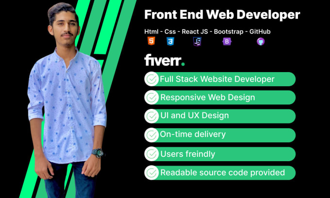 Front End Web Developer Html Css Javascript Web Application Developer Designer By Mali15 Fiverr