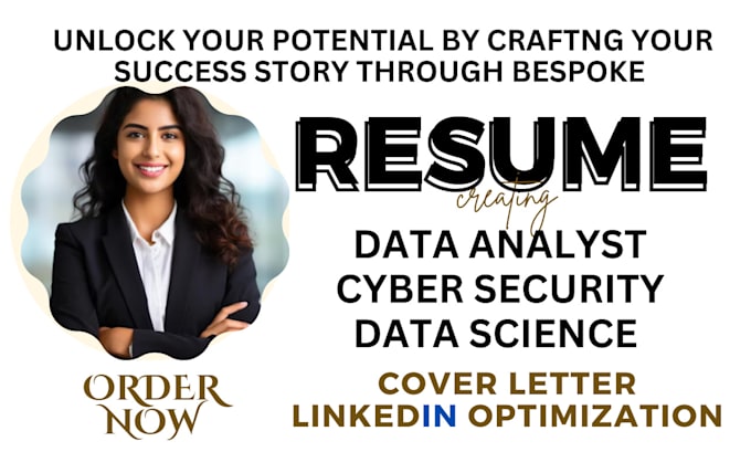 Write a cyber security, data analyst, and data science resume and cover letter by Mary_aurelia ...
