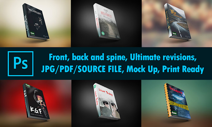 Design book cover or ebook cover with back and spine every genre by ...