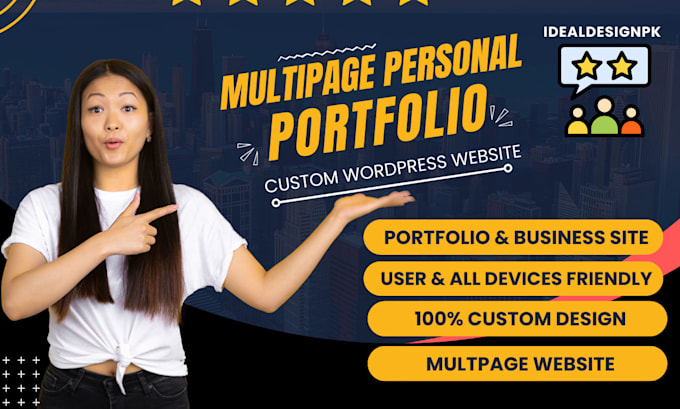 Create Multipage Personal Portfolio Website In Wordpress By Idealdesignpk Fiverr 0822