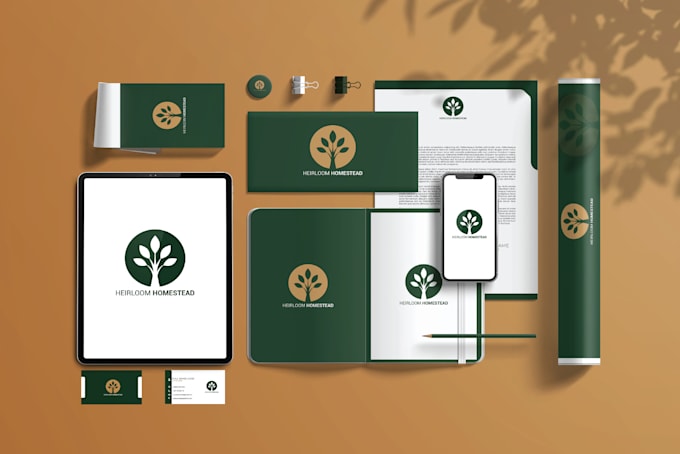Create a modern logo with corporate visual identity package by ...