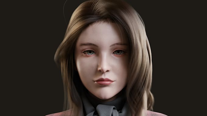 Do realistic 3d hair design, hair animation, 3d hair brush in blender ...