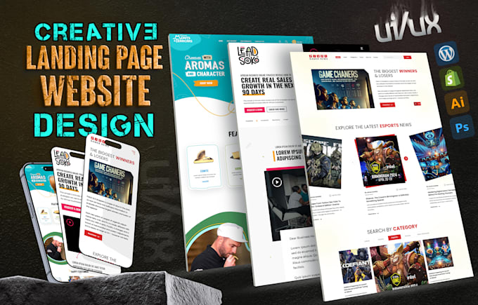 Design creative and innovative landing page or website by Asdezign | Fiverr
