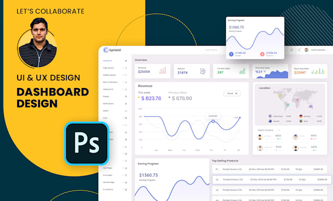 Design awesome dashboard ui and ux by Awdesign14 | Fiverr