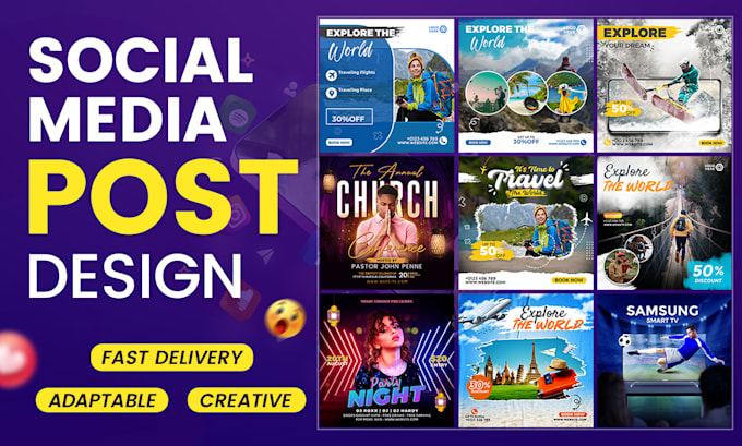 Create stunning social media design, post and instagram post by Nahidmiabd | Fiverr