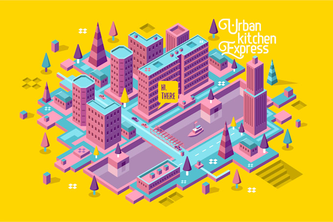 Create an isometric vector illustration by Verum_visual | Fiverr