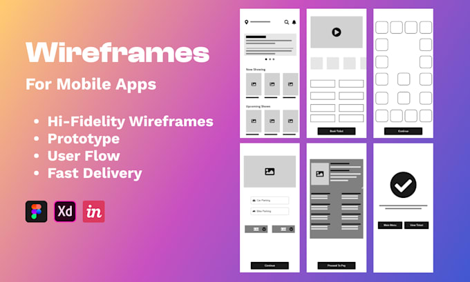 Create wireframes for your mobile app or website by Ux_saswini | Fiverr